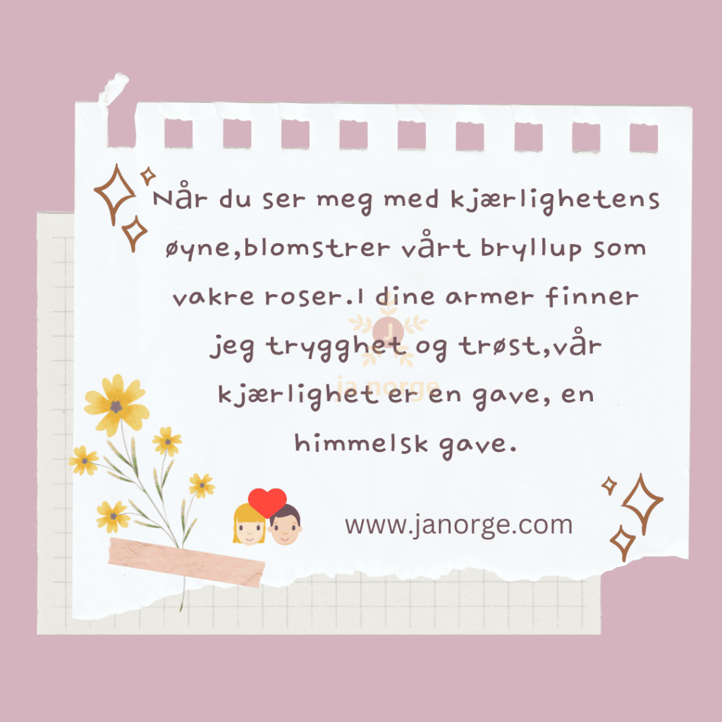 Magiske Dikt Bryllup Trygve Skaug - Ord som hyller kjærligheten