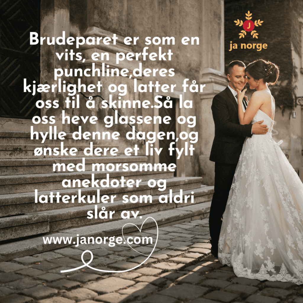 Dikt Bryllup Humor: Latter og Glede for Brudepar og Gjester