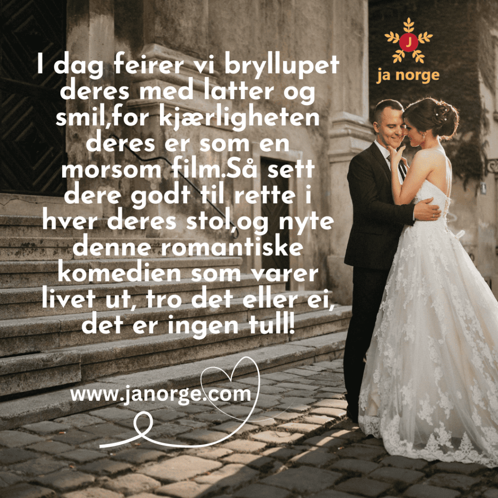 Dikt Bryllup Humor: Latter og Glede for Brudepar og Gjester