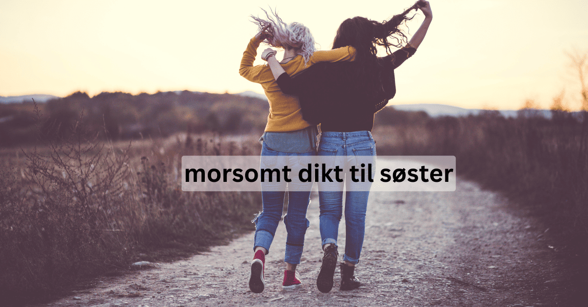 Finn Det Perfekte Morsomt Dikt Til Søster Din Her!